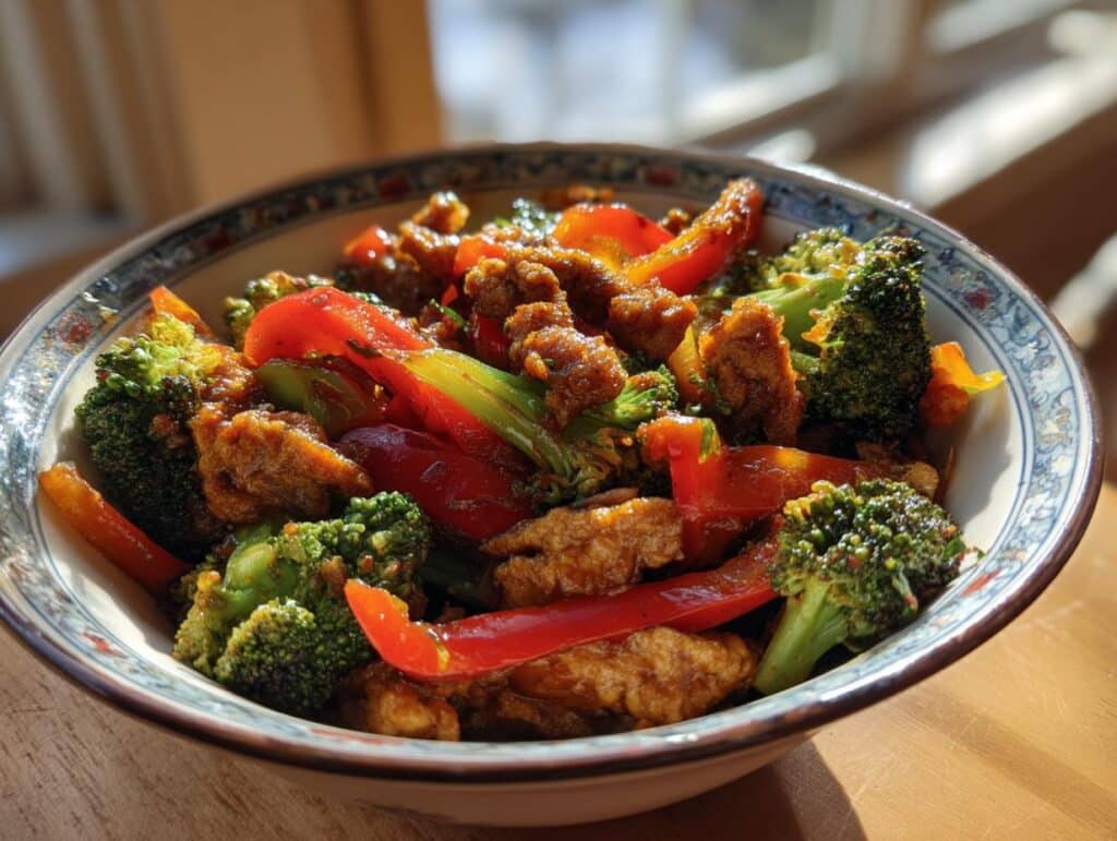 High-Protein Soy Curl Stir-Fry (40g): A Flavorful Delight